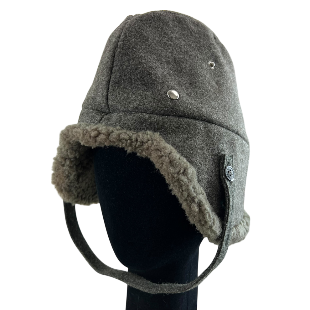 Swedish Army WW2 M43 Wool Ushanka Cap - Small 56cm – Lambrino Militaria